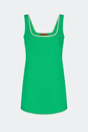 SIMONMILLER Sahara Embroidered Linen Dress