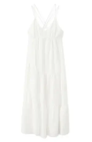 Mango Ruffled A-line Dress With Strappy Back