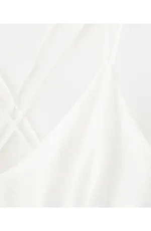Mango Ruffled A-line Dress With Strappy Back