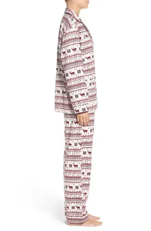 PJ Salvage Print Flannel Pajamas