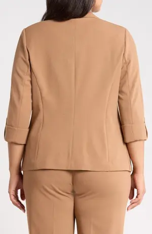 Anne Klein One-button Notch Collar Blazer