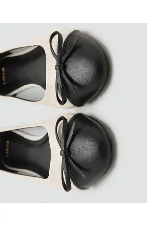 Mango Cap Toe Ballet Flat