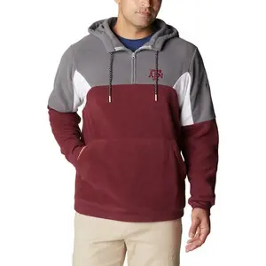 Columbia Texas A&m Aggies Lodge Quarter-zip Hoodie - Maroon