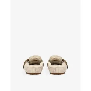 Burberry Check Suede Urchin Clogs