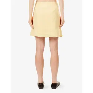 SAMSOE SAMSOE Saiben Draped Linen Mini Skirt