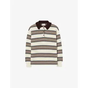Claudie Pierlot Oversized Striped Knitted Polo Jumper - Multicolored