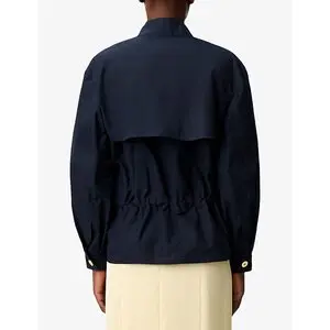 Claudie Pierlot High-neck Waxed Gabardine Jacket