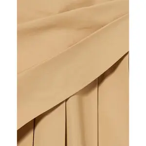 Claudie Pierlot Draped Pleated Cotton Midi Skirt