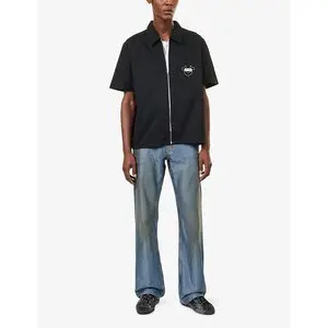 True Religion Buddha Logo-patch Cotton Shirt