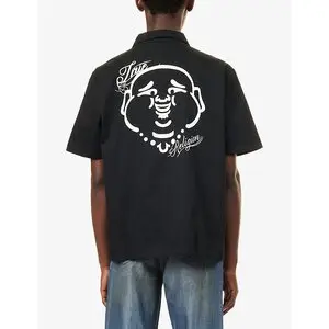 True Religion Buddha Logo-patch Cotton Shirt