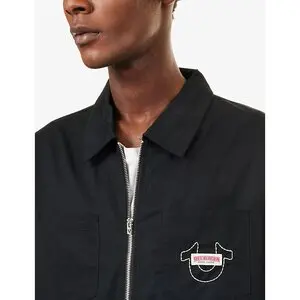 True Religion Buddha Logo-patch Cotton Shirt