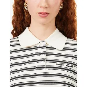 SAMSOE SAMSOE Sadonell Long-sleeve Stretch-knit Rugby Top
