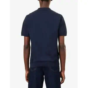 ARNE Classic-collar Ribbed-trim Cotton Shirt Xxl