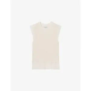 Claudie Pierlot Sleeveless Ribbed Knitted Top