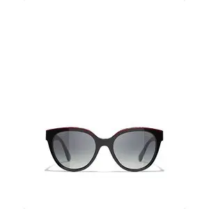 Chanel Square Acetate Sunglasses - Black