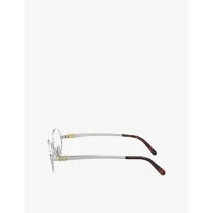 Miu Miu Mu 50zv Round-frame Metal Eyeglasses