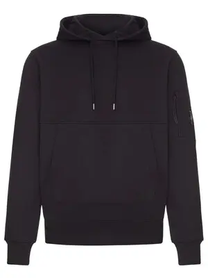 C.P. COMPANY Fleece Hoodie With Lens Detail