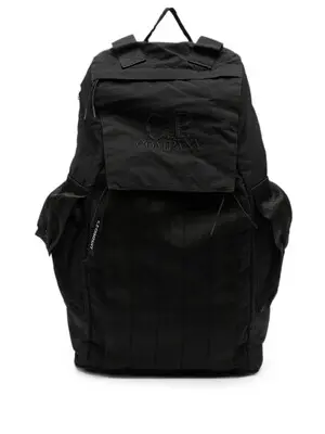 C.P. COMPANY Backpack With Embroidered Logo - Black