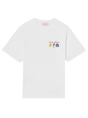 MC2 SAINT BARTH Emilie T-shirt With Italian Summer Embroidery