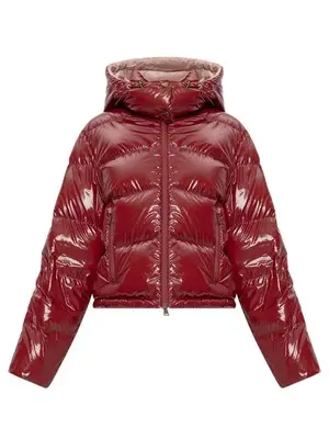 Moncler Short Quilted Puffer Jacket - Red
