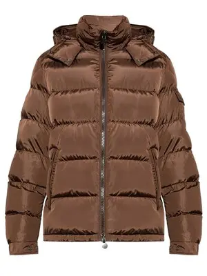 Moncler Short Down Jacket Maya Matte - Brown