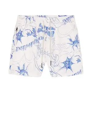 Oas Romantique Swim Shorts - Blue