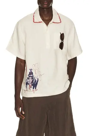 Oas Bronco Girona Shirt In Cream