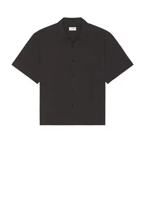 PERCIVAL Rowan Seersucker Boxy Shirt In Blue