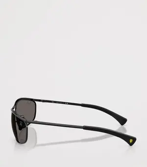 Ray-ban Scuderia Ferrari Collection Oval Sunglasses - Black