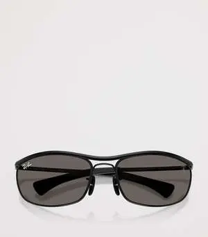Ray-ban Scuderia Ferrari Collection Oval Sunglasses - Black