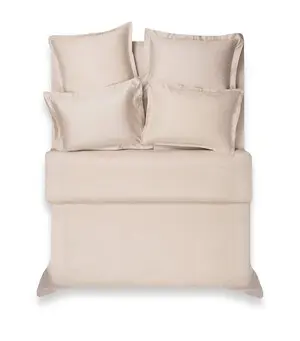 HAMAM Organic Cotton Sateen Core King Fitted Sheet - Silver