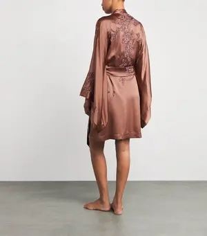 TORLOWEI Silk Tokoni Short Kimono