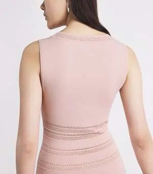L'Agence Knitted Taren Midi Dress