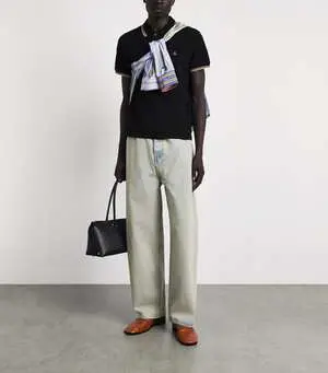 VIVIENNE WESTWOOD Cotton Orb Polo Shirt - Black