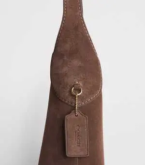 COACH Suede Brooklyn 39 Shoulder Bag - Brown