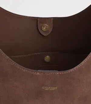 COACH Suede Brooklyn 39 Shoulder Bag - Brown