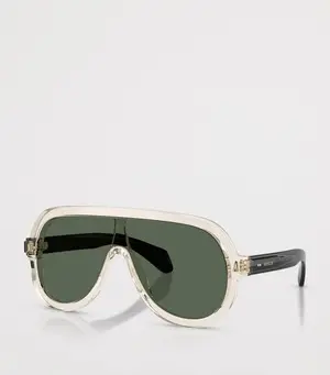 Moncler Sunsette Pilot Sunglasses - White