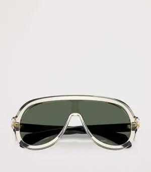 Moncler Sunsette Pilot Sunglasses - White