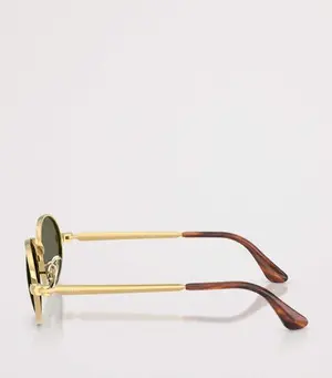Ray-ban Oval Sunglasses - Gold