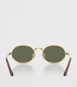 Ray-ban Oval Sunglasses - Gold