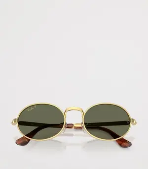 Ray-ban Oval Sunglasses - Gold