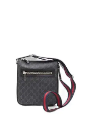 Gucci Monogram Crossbody Mini Handbag - Black
