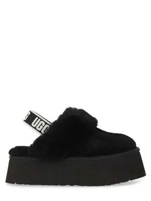 UGG Funkette Leather Platform Sandals - Black