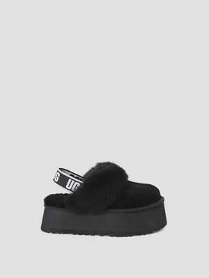 UGG Funkette Leather Platform Sandals - Black