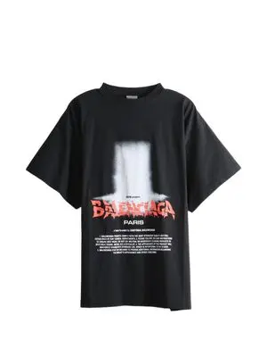Balenciaga The Door Graphic-print T-shirt - Black