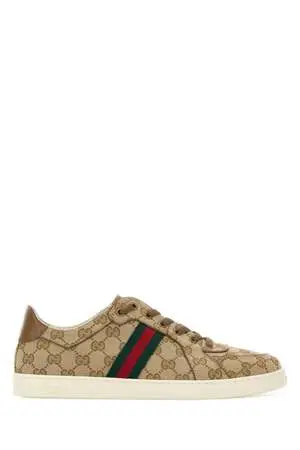 Gucci GUCCI Coda Low Sneaker With GG Detail Sand