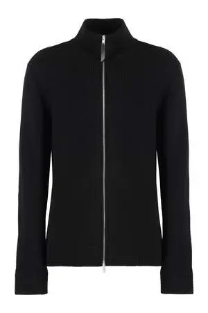 MAISON MARGIELA Ribbed Zip-front Cardigan - Black