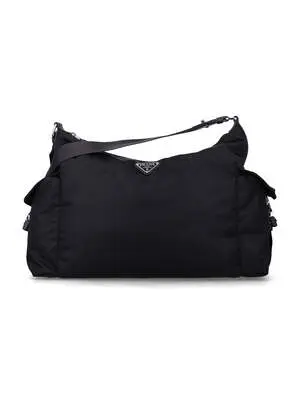 Prada Mini Bag In Recycled Polyamide And Calf Leather