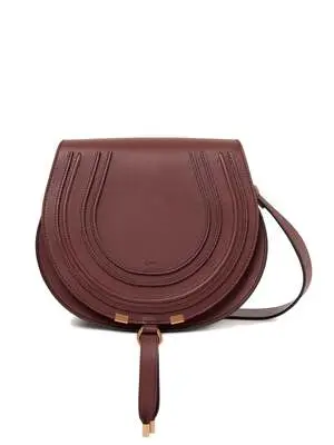 Chloé CHLOÉ Leather Shoulder Bag With Tassel Closure Marrone