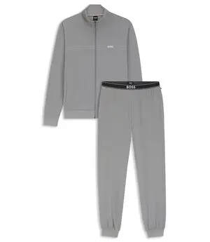 BOSS Stretch-cotton Loungewear Set With Logo Print